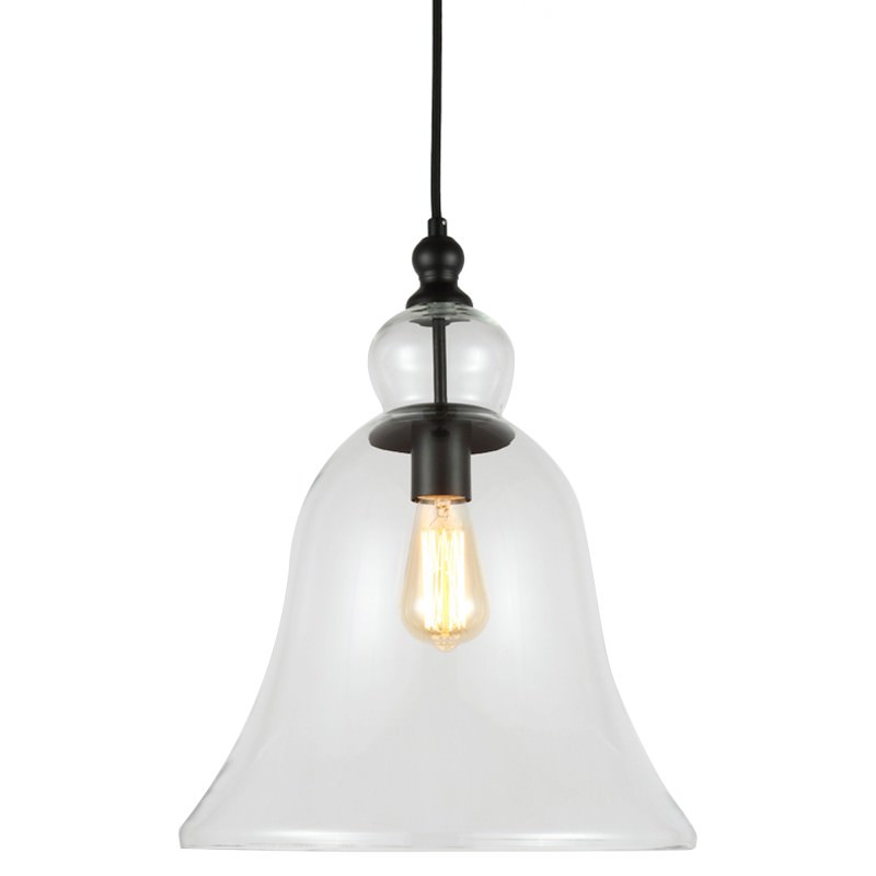 Berta Glass Bell Shade Pendant Light, Large