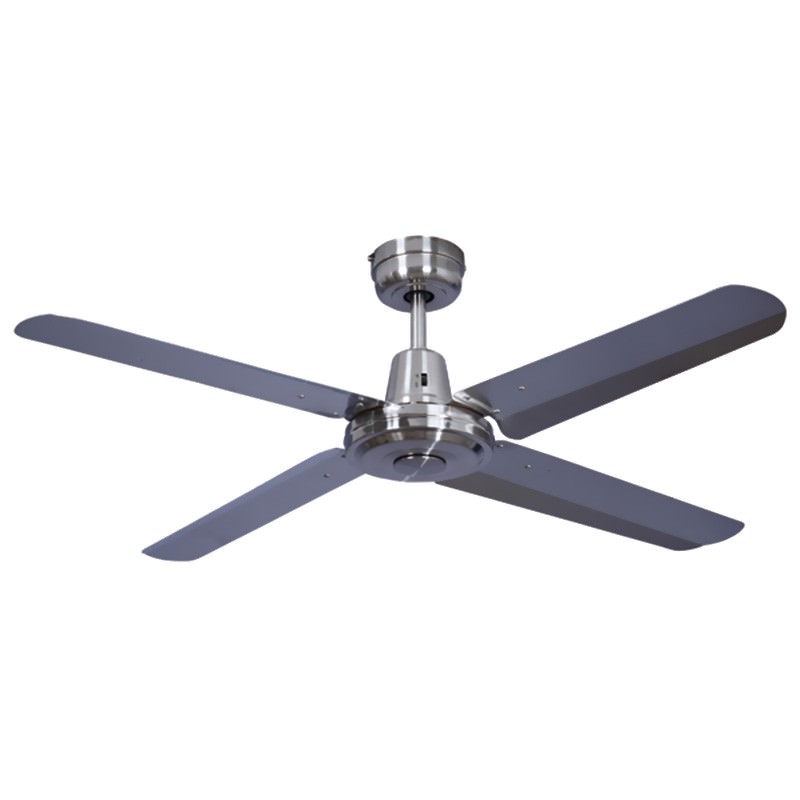 Swift Metal Ceiling Fan, 140cm/56', Brushed Chrome