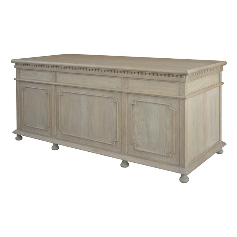 St. James Oak Timber Exclusive Desk, Weathered Oak