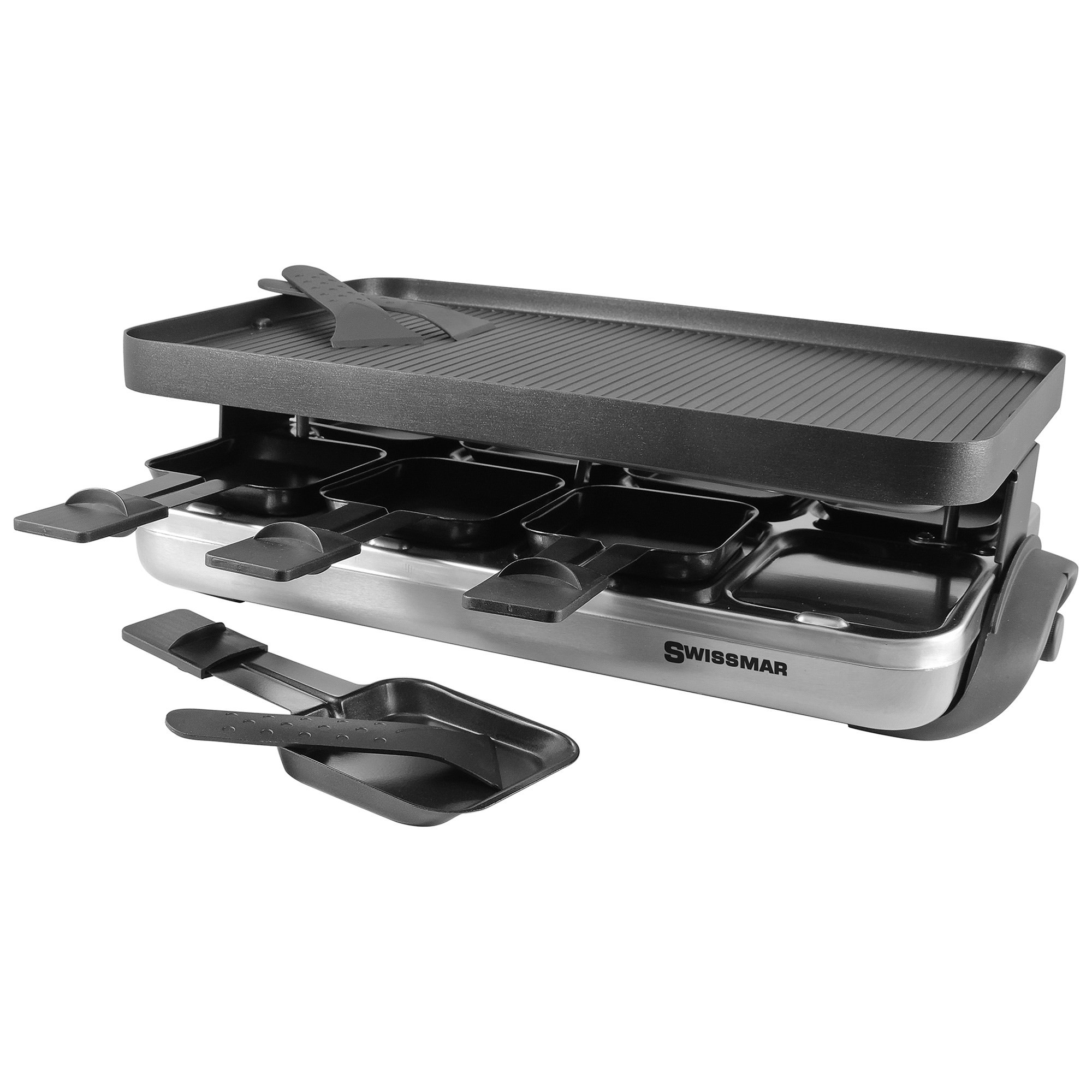 Swissmar Classic 8 Person Raclette Grill with Non-stick Grill