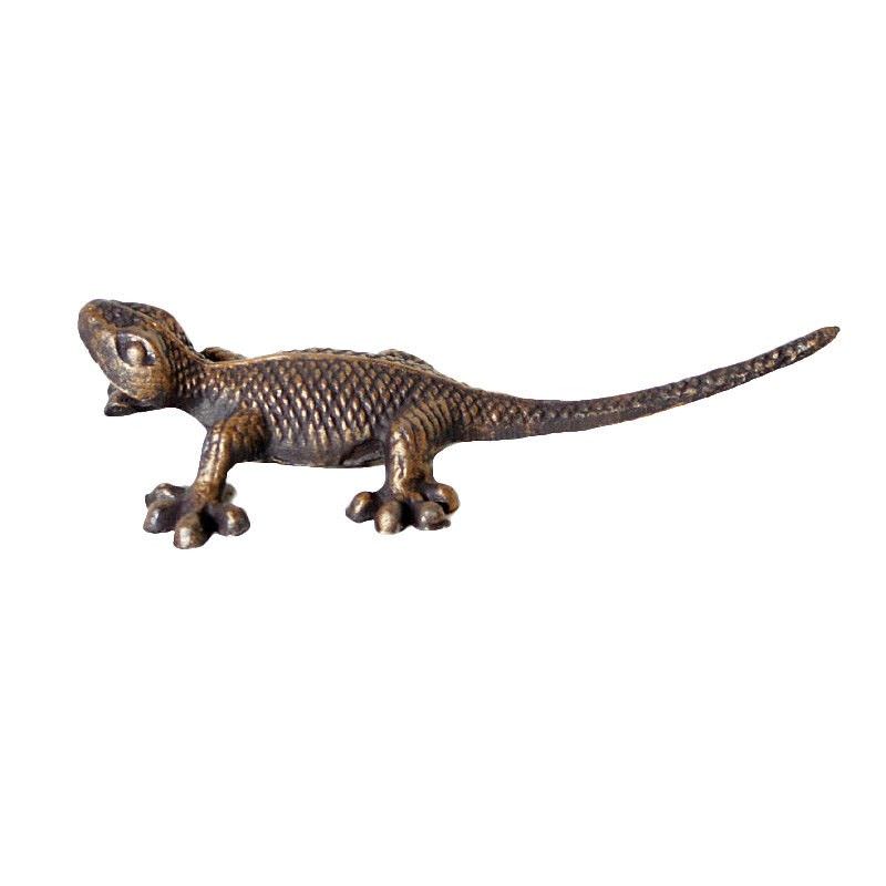 Type 1 Cast Iron Gecko Figurine Garden Decor