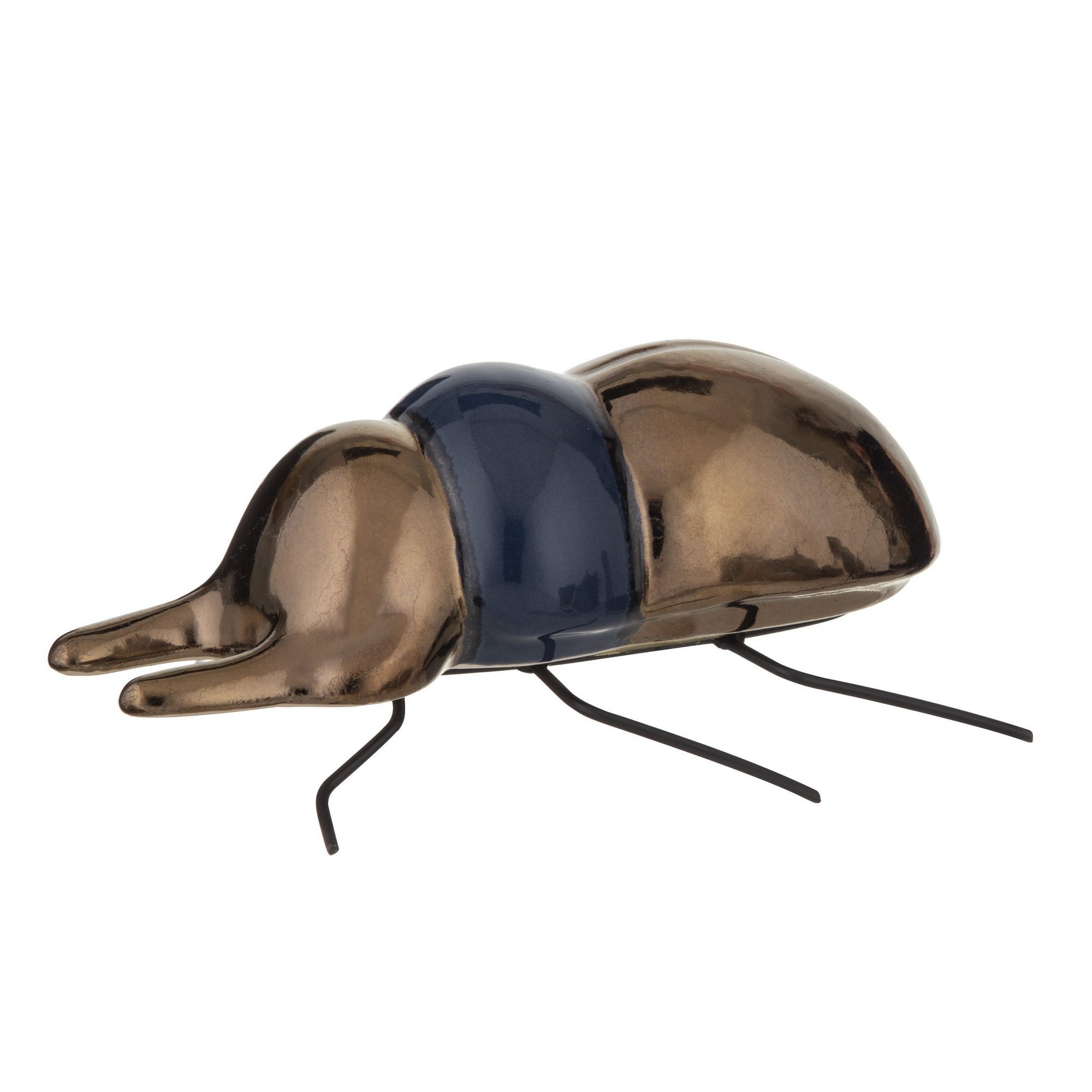 Insecto Ceramic Beetle Sculpture, Stag Beetle