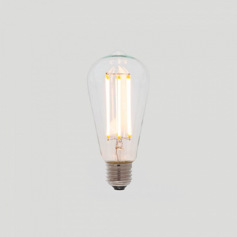 ST64 LED Filament Light Bulb, E27, 8W, 3000K
